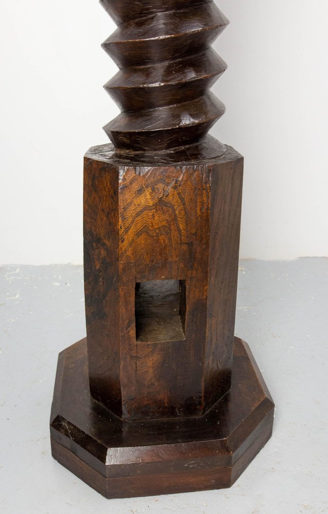 19th Century French Screw Pedestal Plant Holder for sale at Pamono