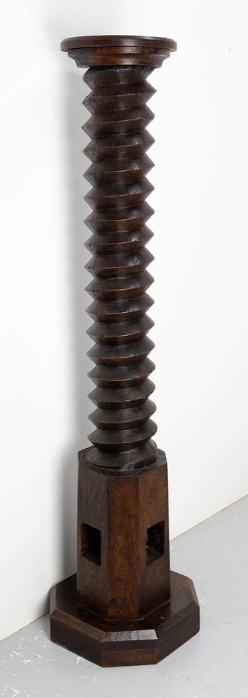 19th Century French Screw Pedestal Plant Holder for sale at Pamono
