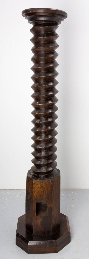 19th Century French Screw Pedestal Plant Holder for sale at Pamono