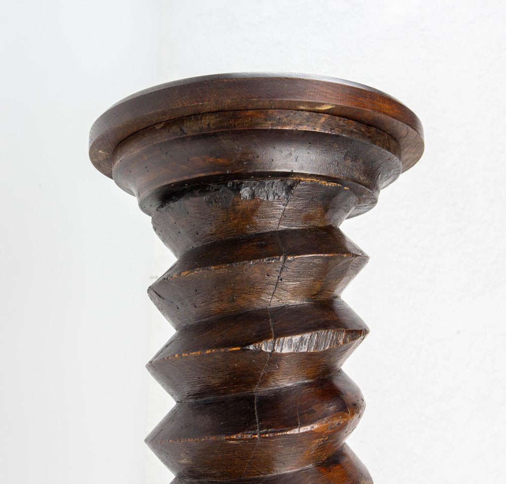 19th Century French Screw Pedestal Plant Holder for sale at Pamono