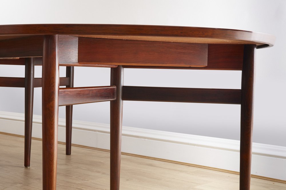Mid-Century Extending Dining Table Model 212 in Rosewood by Arne Vodder ...