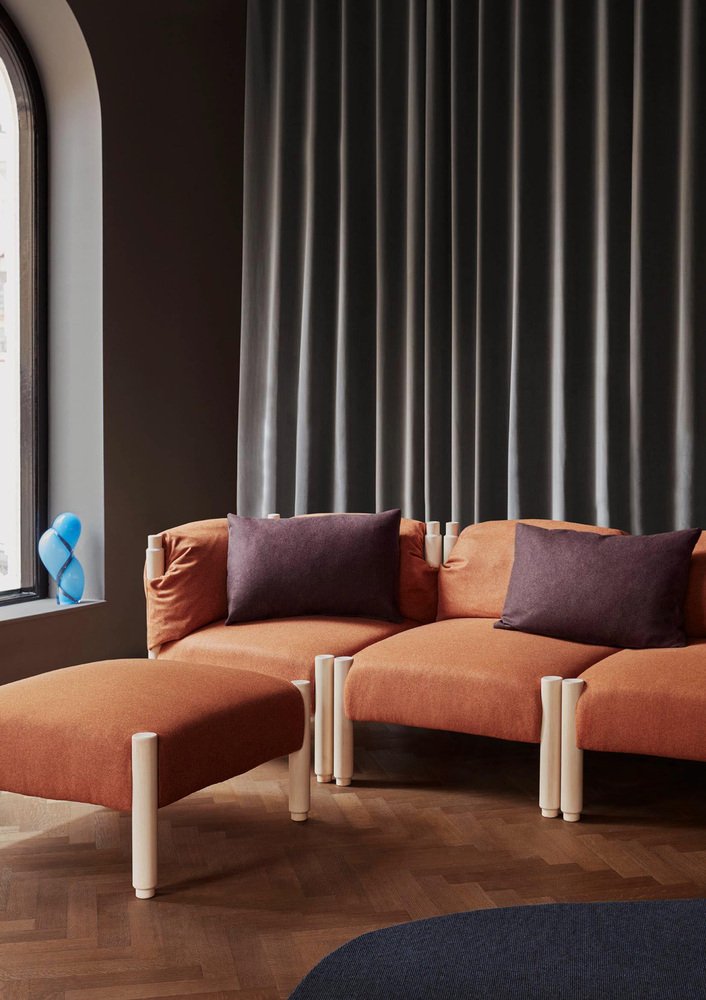 Blue Stand by Me Sofa by Storängen Design for sale at Pamono