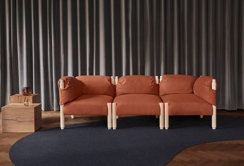 Blue Stand by Me Sofa by Storängen Design for sale at Pamono