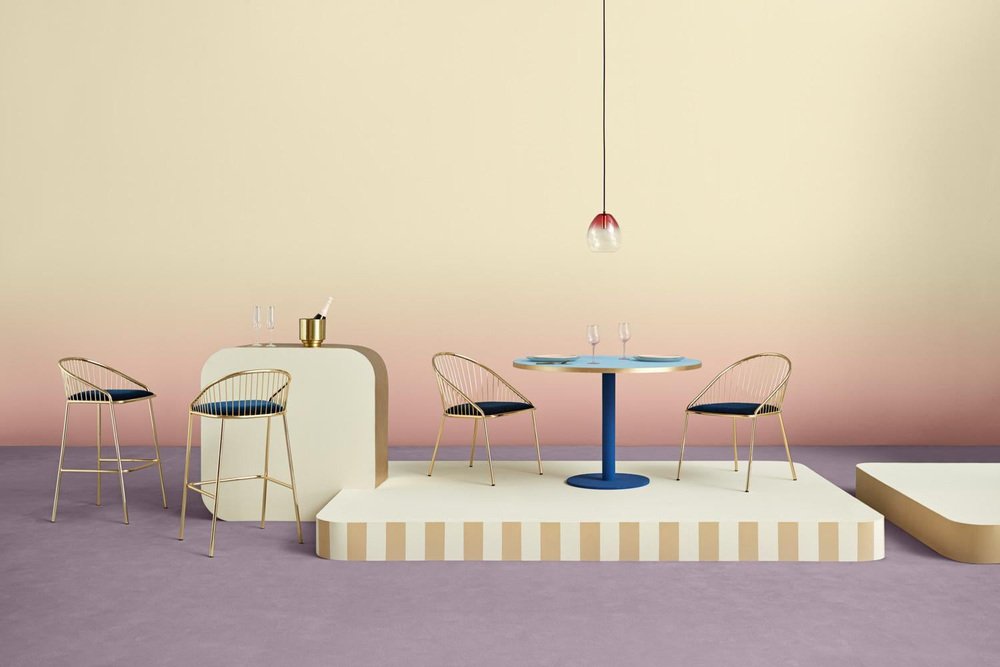 Agora Bar Low Stools by Pepe Albargues, Set of 4 for sale at Pamono