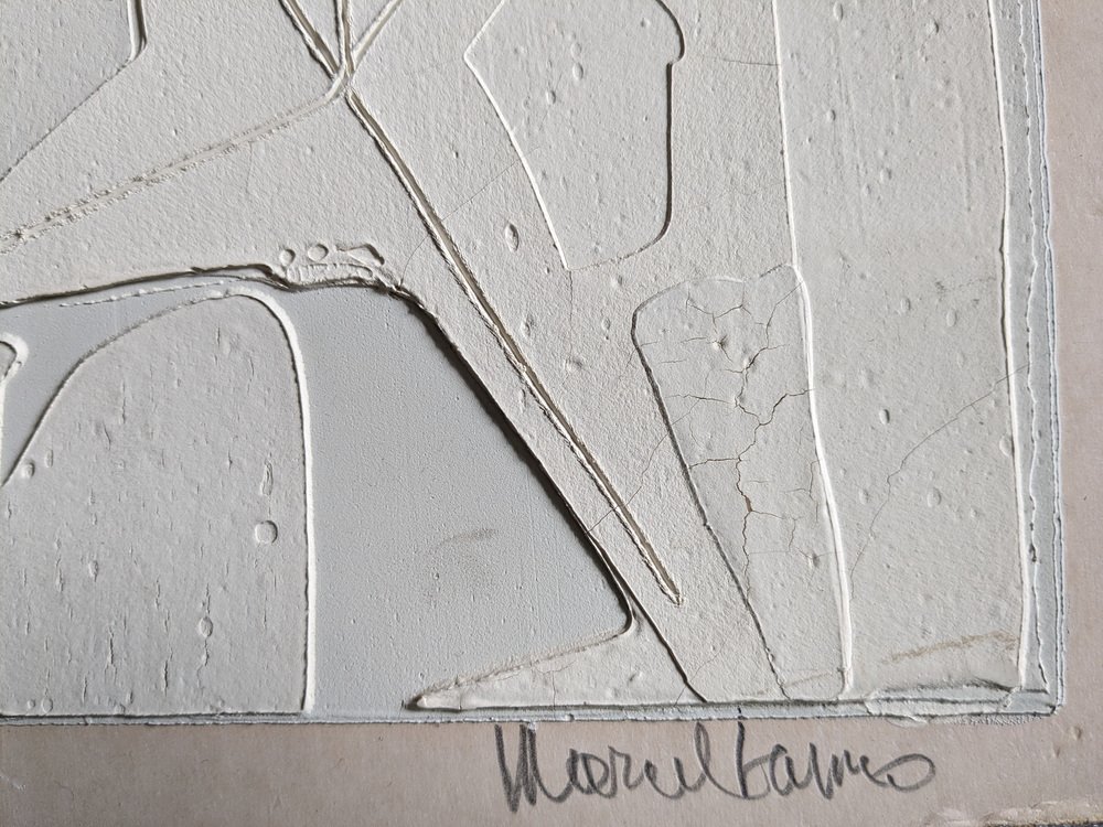 Marcel Janco, White on White, Mixed Media and Collage Plaster, 1960 for ...