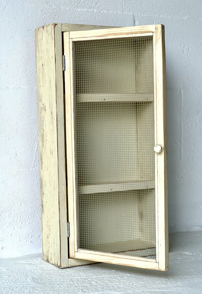 Vintage Wall Unit with Meshwire for sale at Pamono