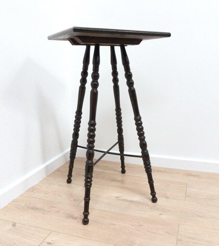 Victorian Bobbin Mahogany Hall Lamp Table for sale at Pamono