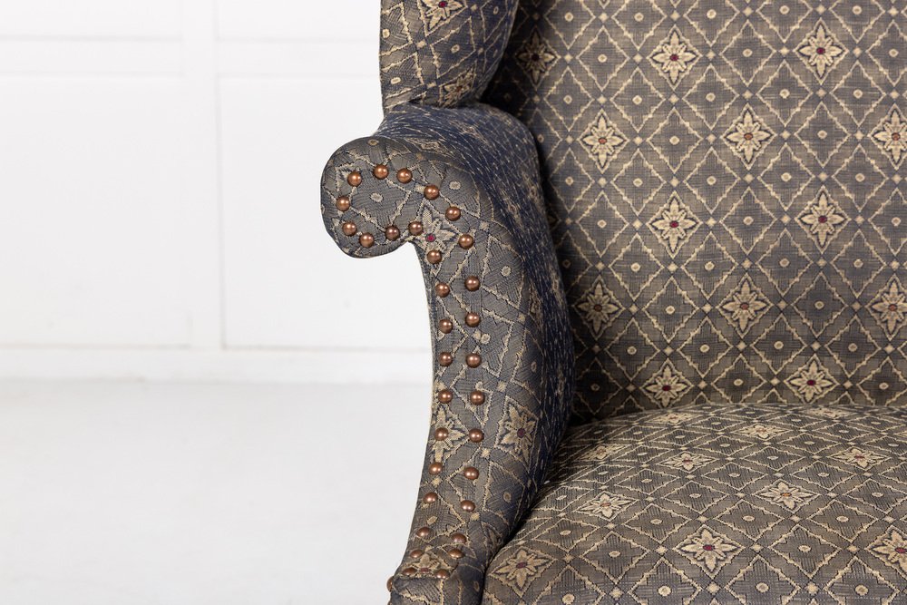 18th Century George III Mahogany Wing Chair for sale at Pamono