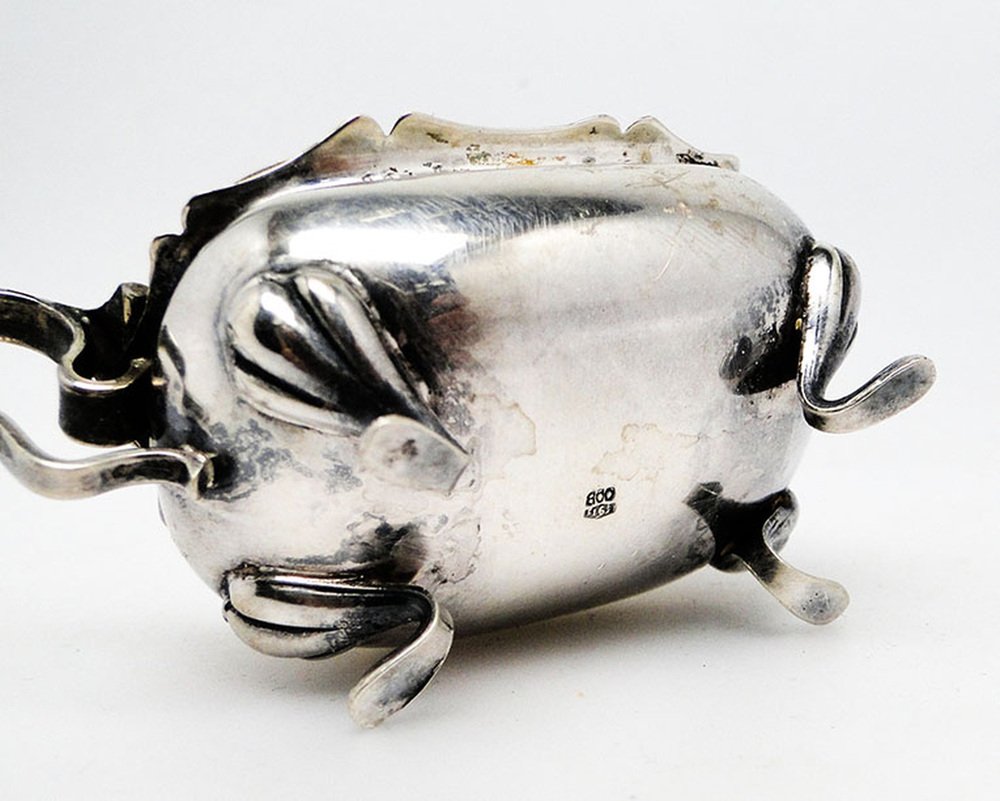 Art Deco Silver Salt Holder, Sweden, 1930s for sale at Pamono