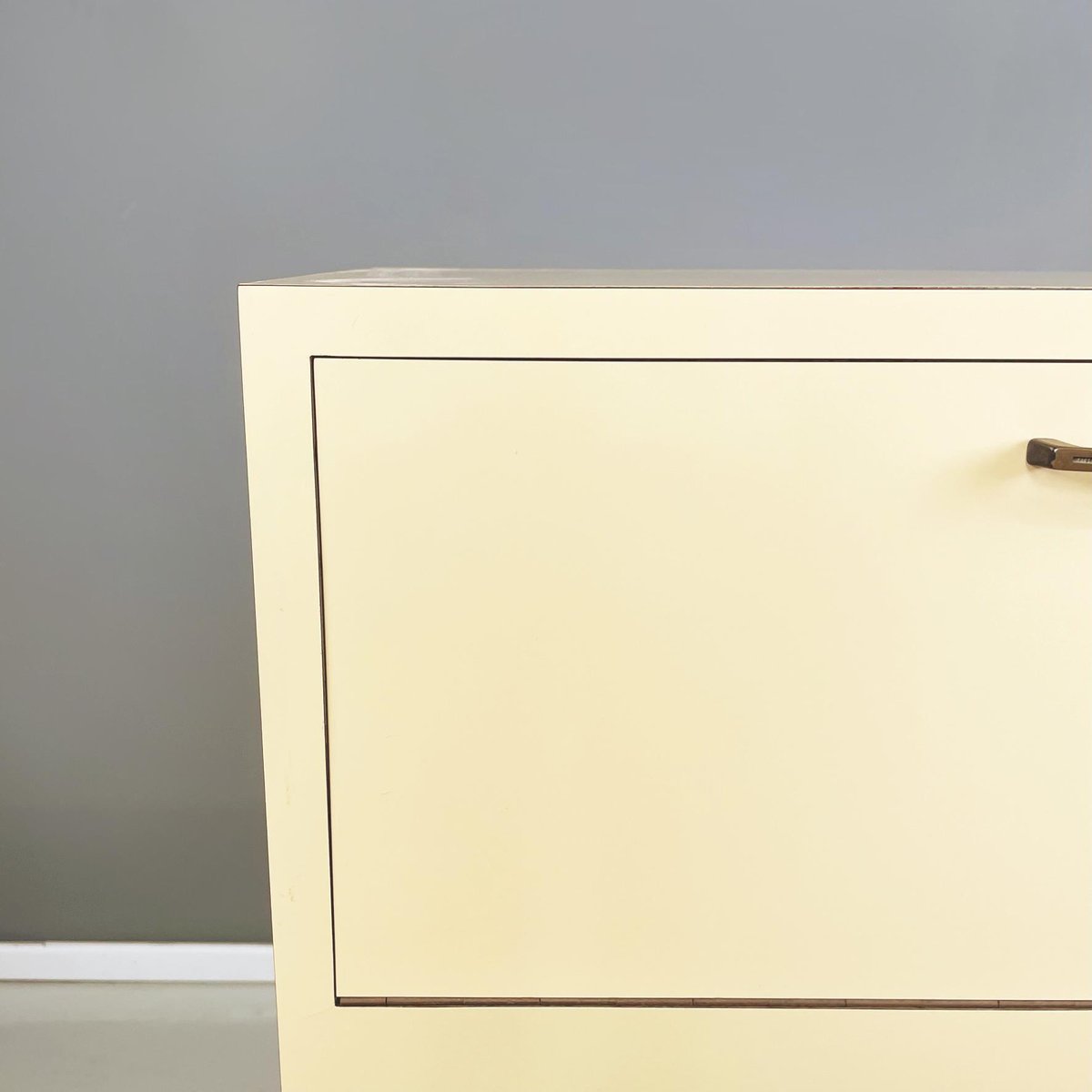 Mid-Century Italian Nighstand in Beige Formica and Wood, 1960s for sale ...