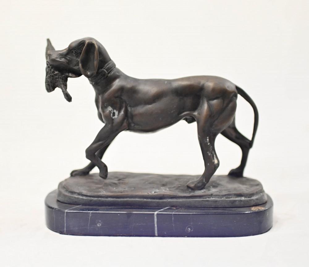 English Bronze Dog Casting Statue for sale at Pamono