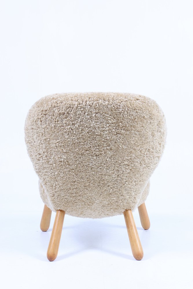 Vintage Danish Modern Clam Chair, 1940s for sale at Pamono