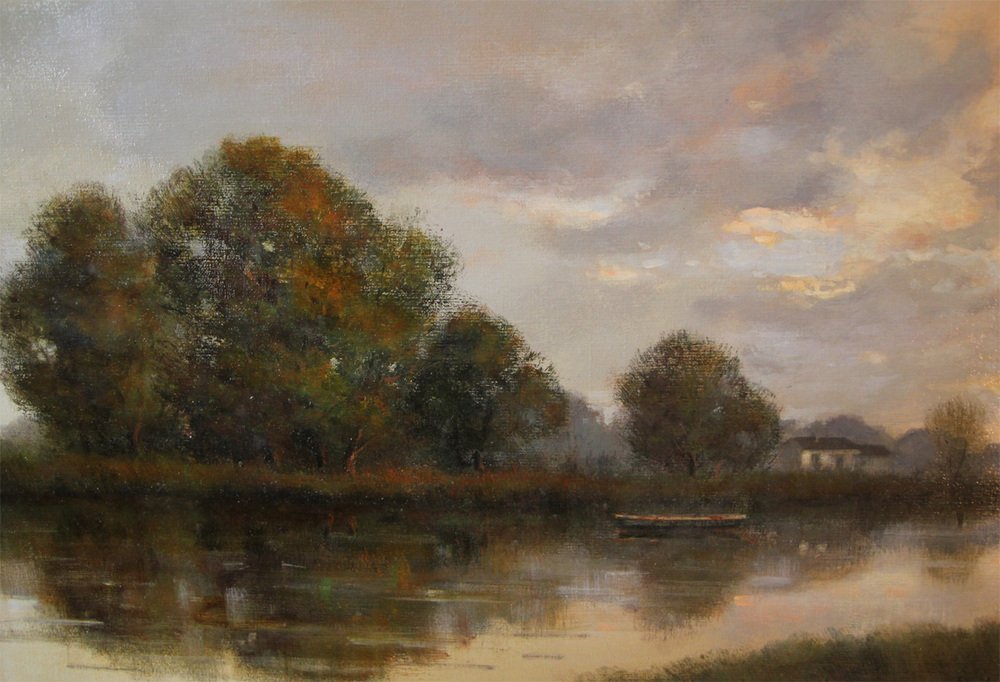 Roger Delapierre, Allan River Landscape, 1991, Oil on Canvas, Framed ...