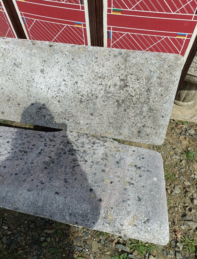 Concrete and Reconstituted Stone Garden Bench, 1960s for sale at Pamono