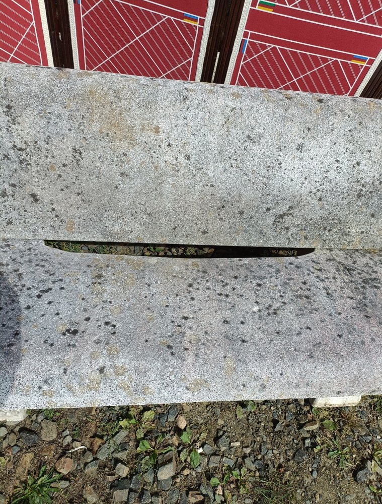 Concrete and Reconstituted Stone Garden Bench, 1960s for sale at Pamono