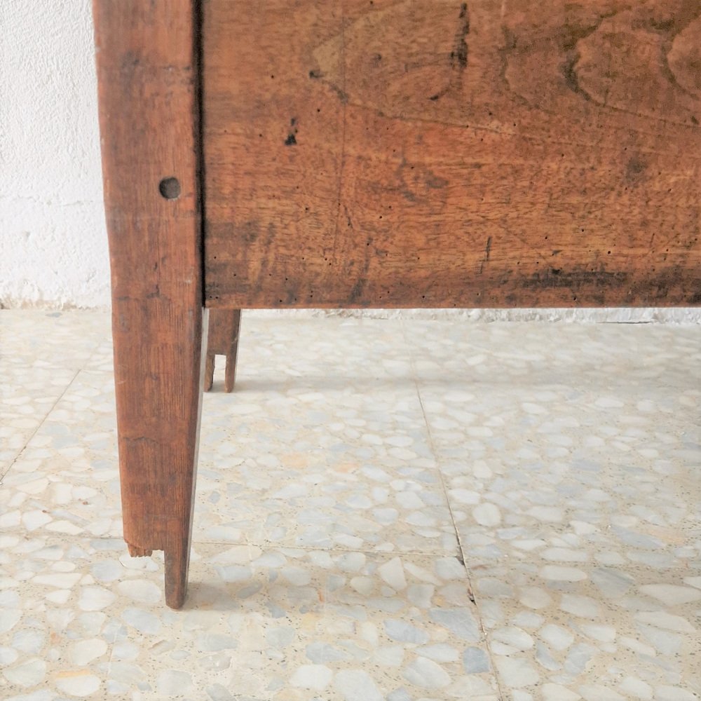 Antique Cot in Carved Wood for sale at Pamono