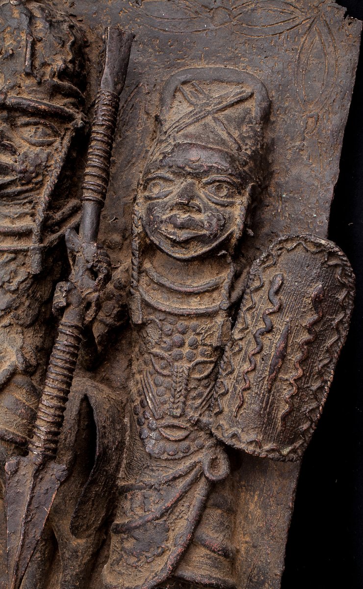 Benin Artist, Bini Edo Royal Plaques, 1800s, Bronzes, Set of 2 for sale ...