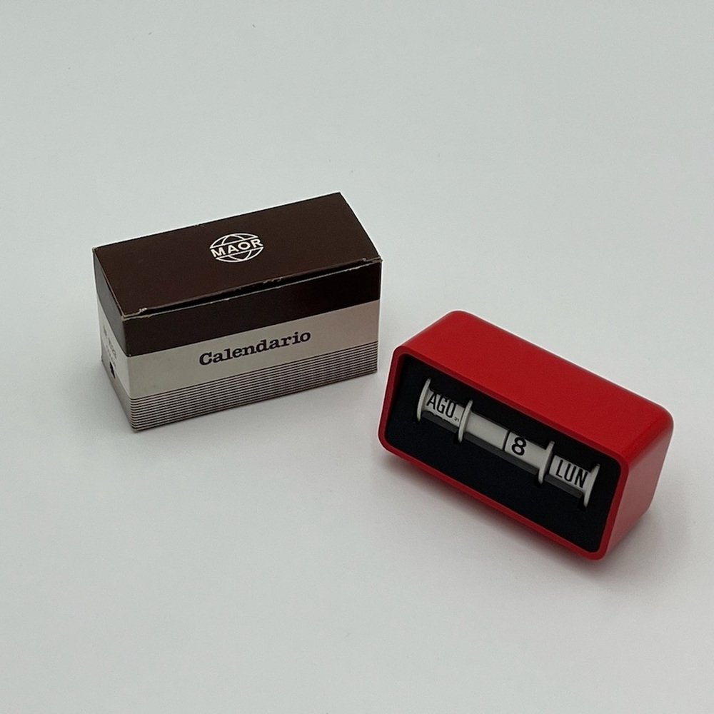 Space Age Tabletop Calendar from Maor, 1970s for sale at Pamono