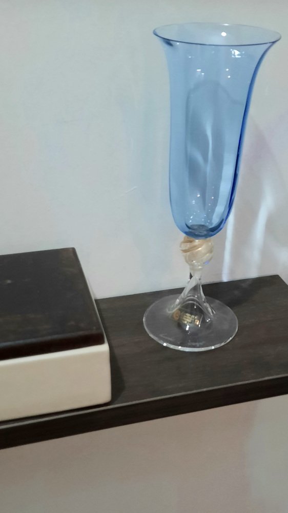 Murano Champagne Glass from Cenedese & Albarelli, 1980s for sale at Pamono