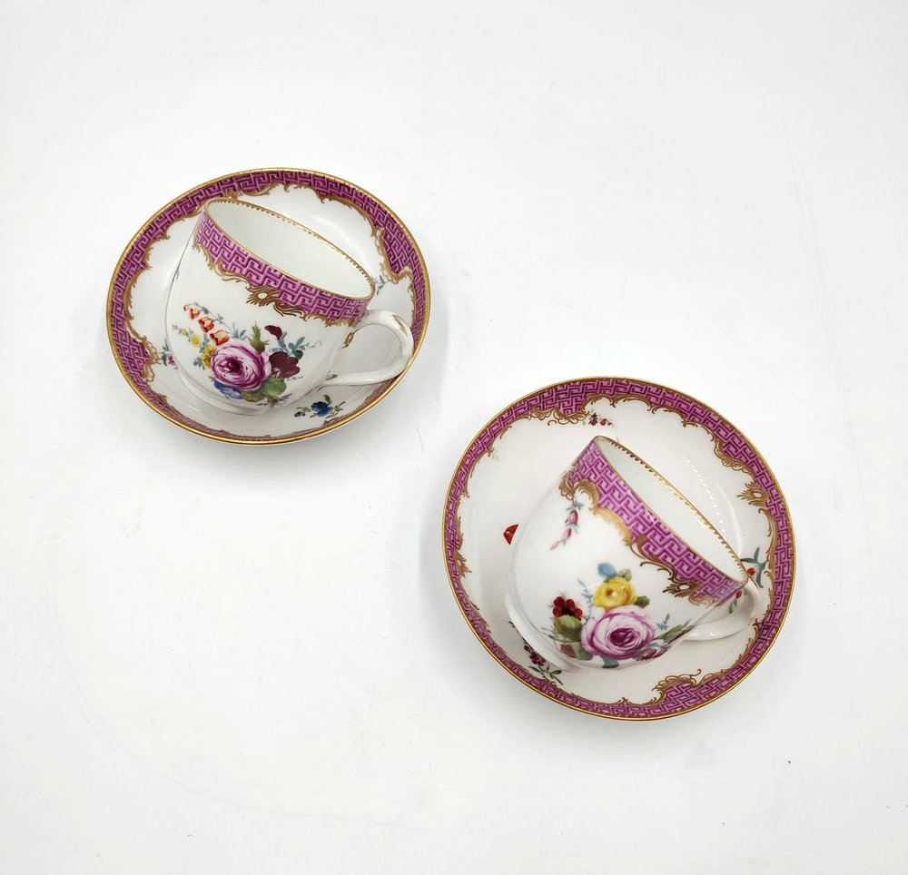 German Tea Service from Meissen, 1910, Set of 6 for sale at Pamono