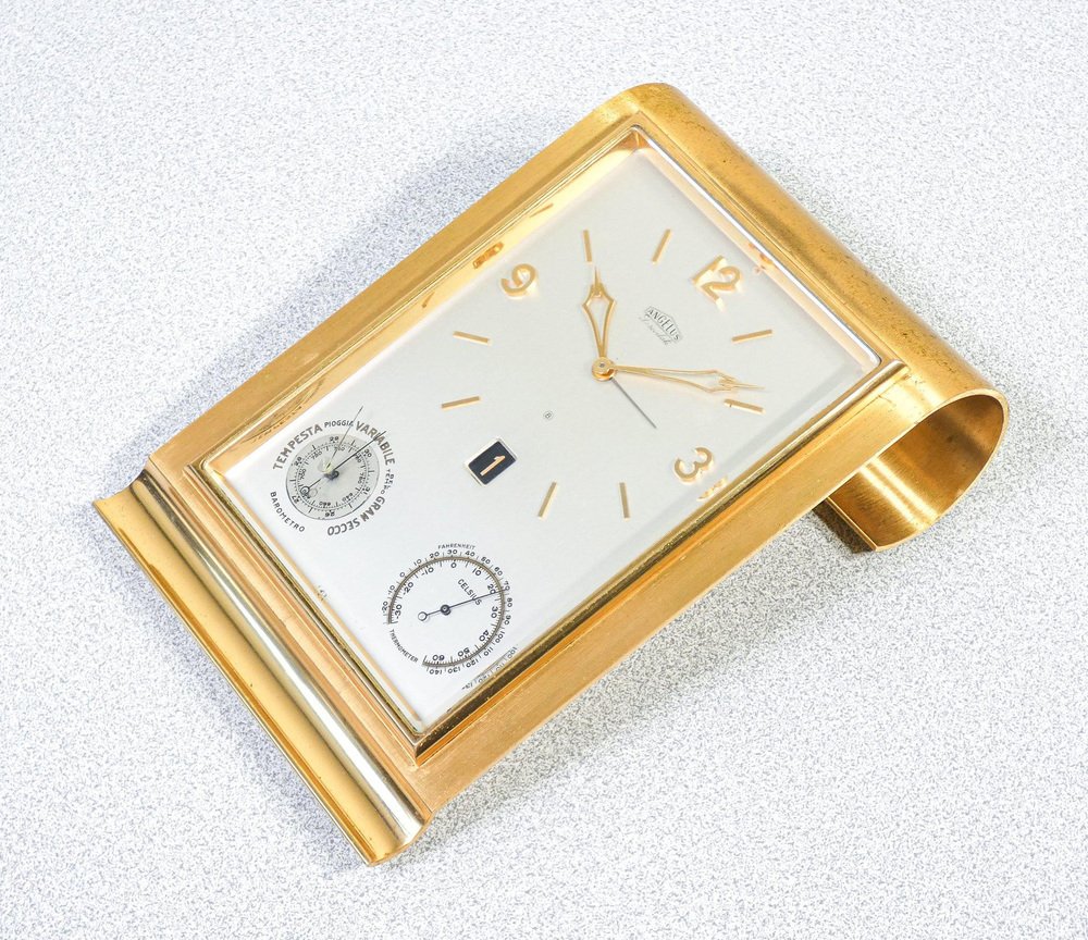 Descoadate Table Clock from Angelus, Switzerland, 1960s for sale at Pamono