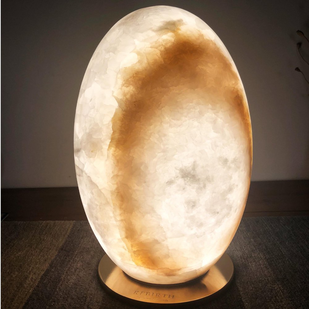 White Onyx Rebirth Light Sculpture by Giulia Archimede for sale at Pamono