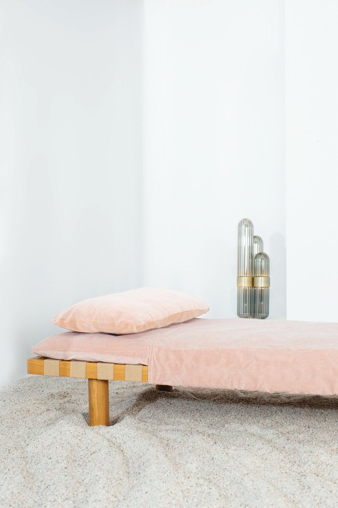 Schwarzes Pallet Leder Tagesbett von Pulpo bei Pamono kaufen