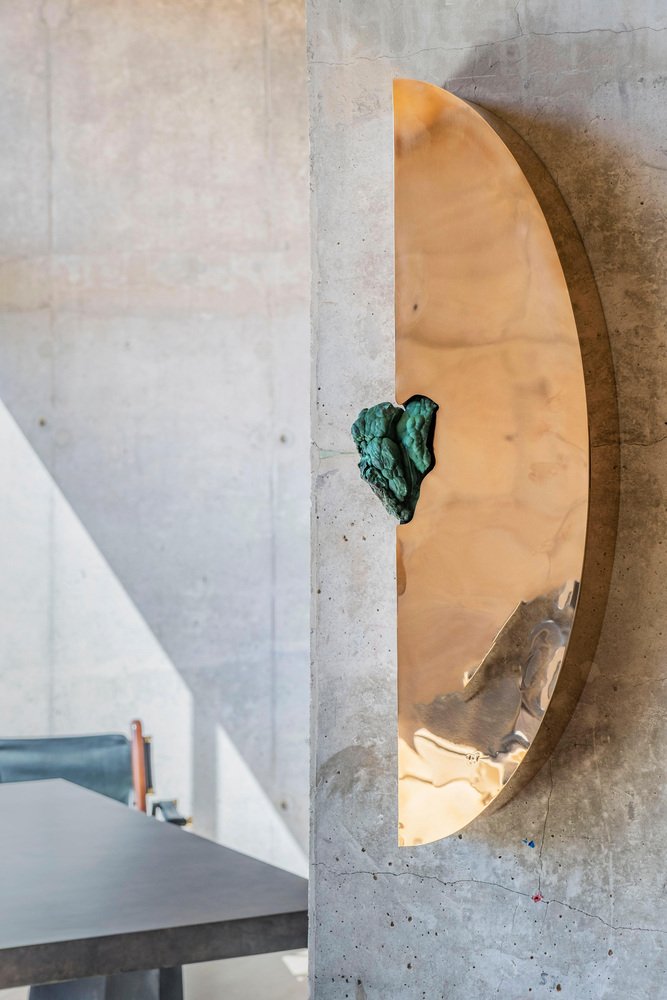 Bow Cabinet with Malachite by Pierre De Valck for sale at Pamono