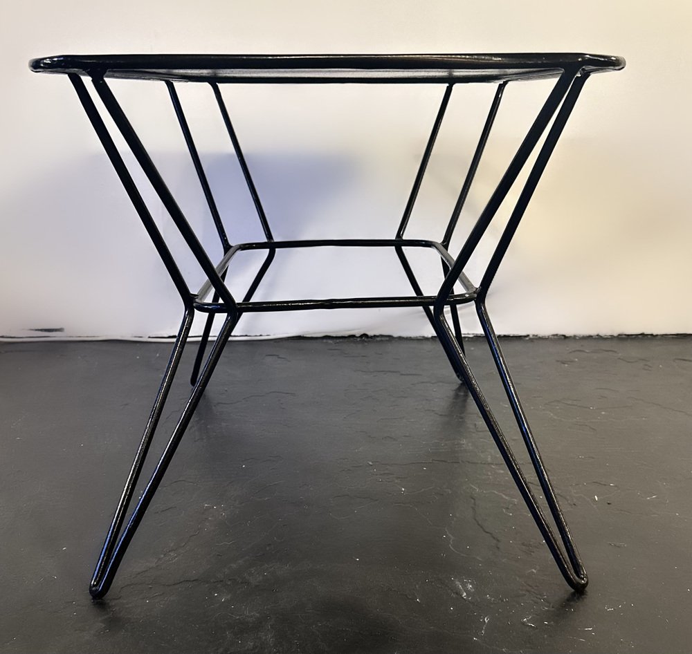 French Black Iron Table, 1950s for sale at Pamono