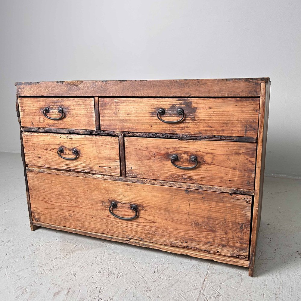 Low Taishō Japan Tansu Chest, Japan., 1920s for sale at Pamono