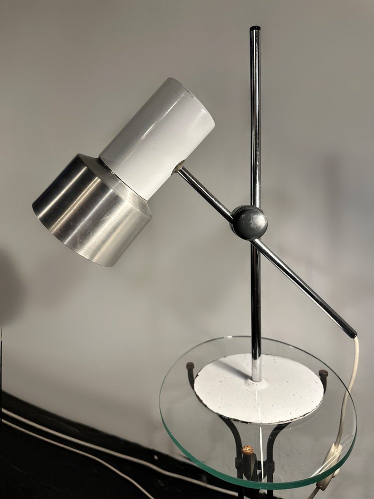 Italian Black & White Prova Lamps, 1960s, Set of 2 for sale at Pamono