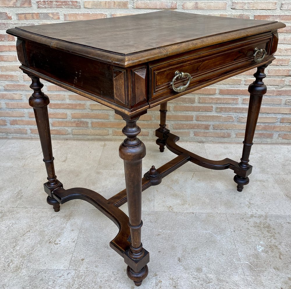Louis XVI French Walnut Side Table, 1920s for sale at Pamono