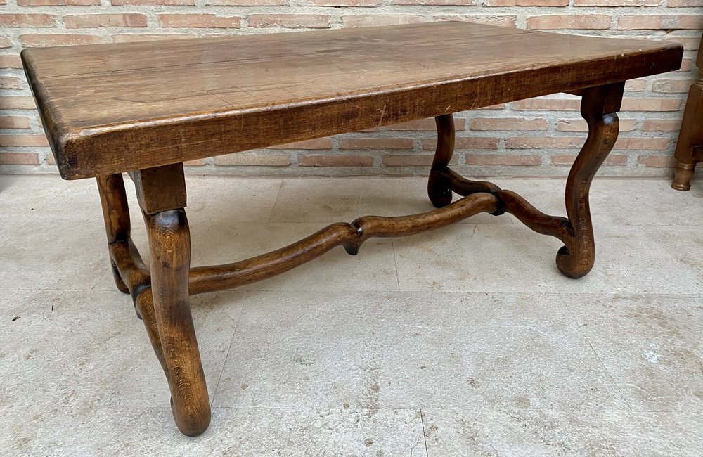 Early 20th Century French Country Oak Side Table, 1940s for sale at Pamono