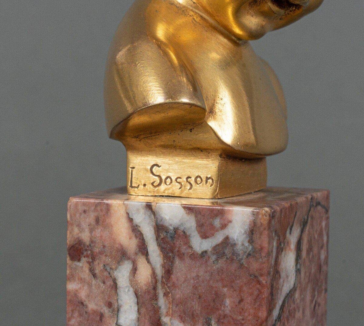 Bust of a Child by Louis Sosson, 19th Century for sale at Pamono