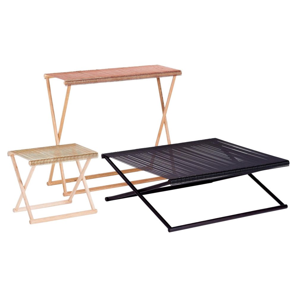 Trestle Collection Tables by Mingardo, Set of 3 for sale at Pamono