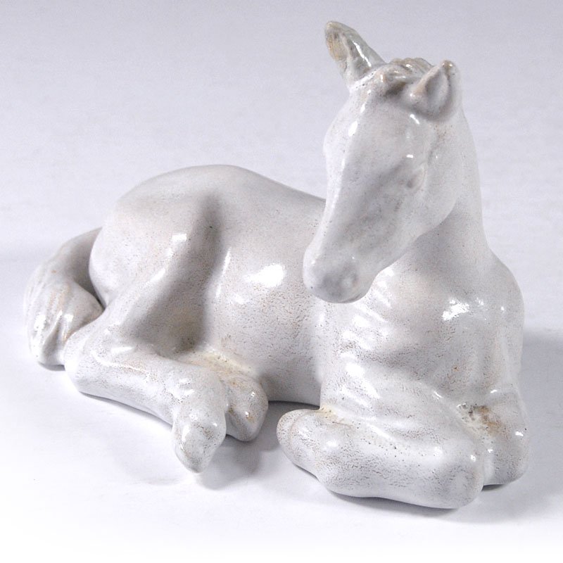 Danish Figure of Lying Horse from Michael Andersen & Son, 1960s for ...