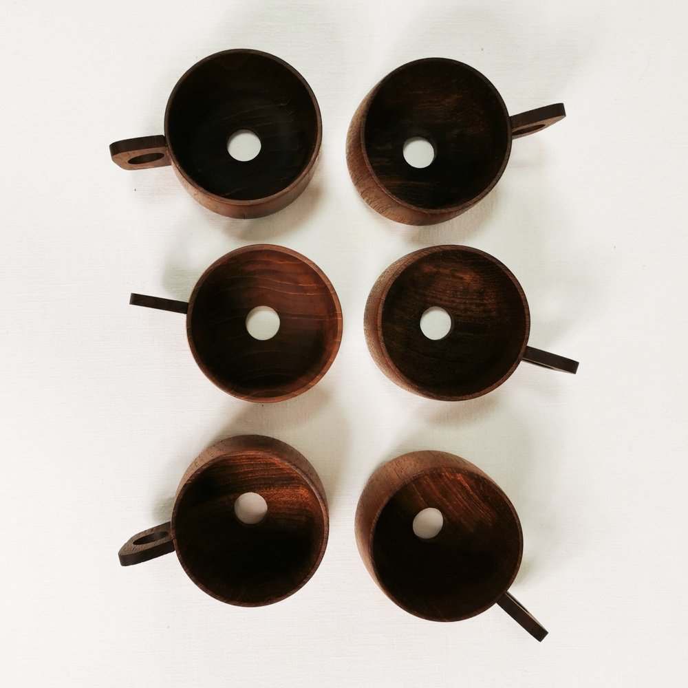 Teak Coffee and Tea Set from Schott & Gen, Mainz, Germany, 1970s, Set ...