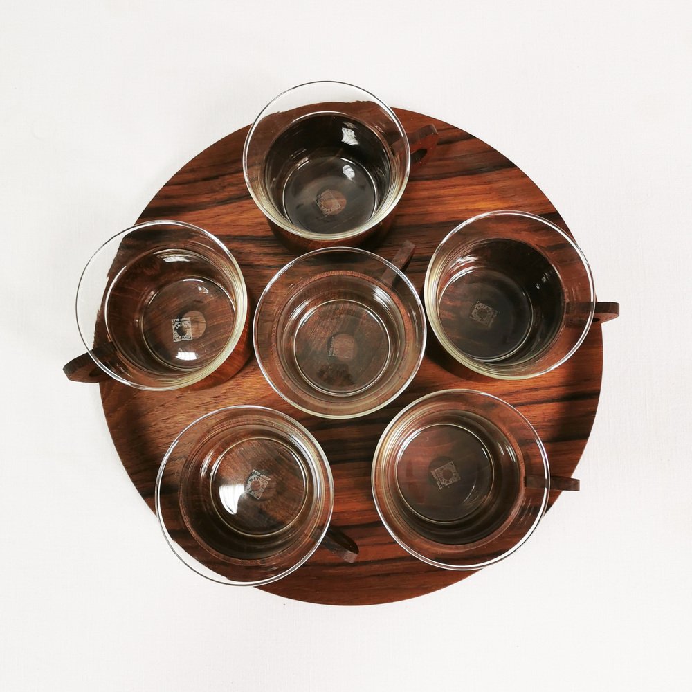 Teak Coffee and Tea Set from Schott & Gen, Mainz, Germany, 1970s, Set ...