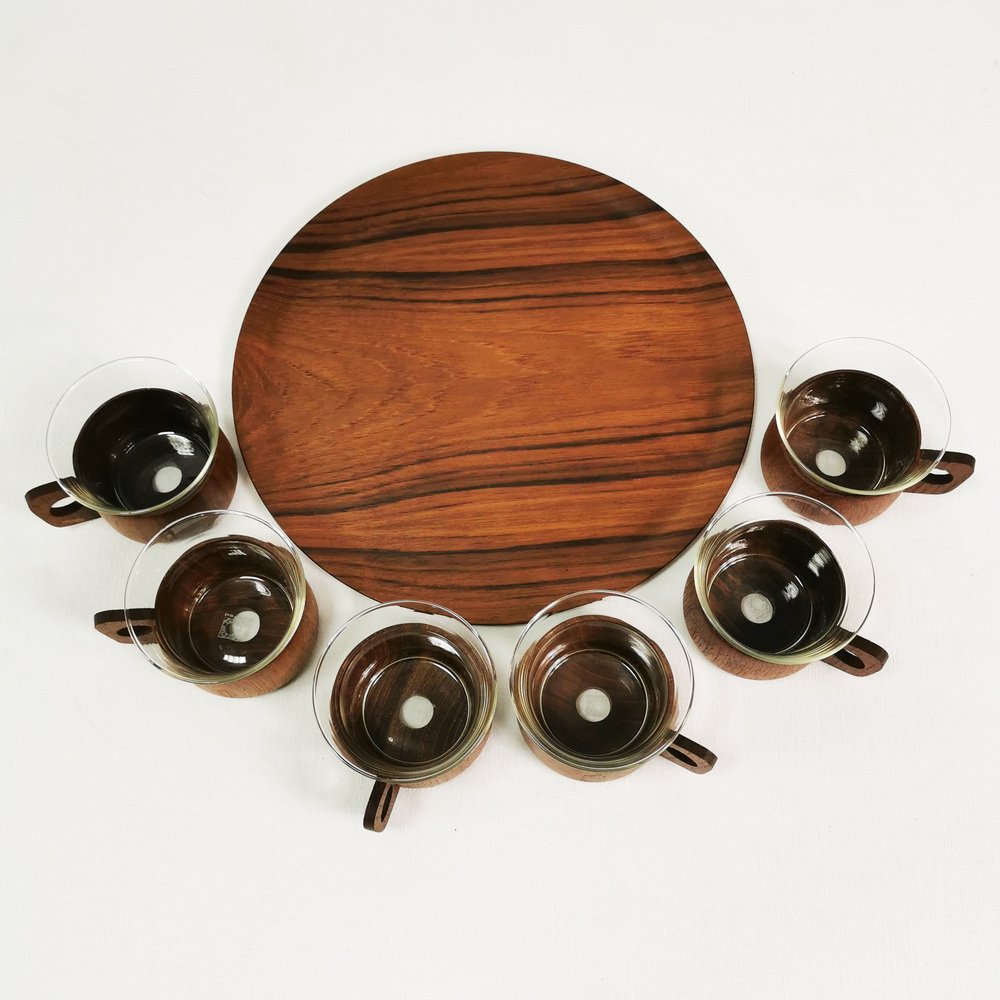 Teak Coffee and Tea Set from Schott & Gen, Mainz, Germany, 1970s, Set ...