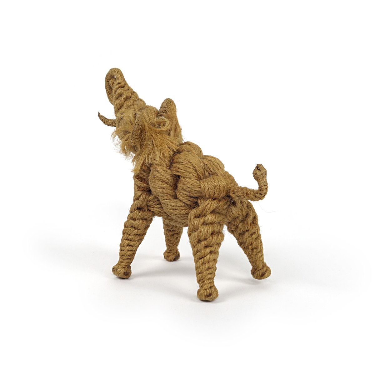 Mid-Century Modern Movable Elephant in Rope and Iron Wire by Jørgen ...