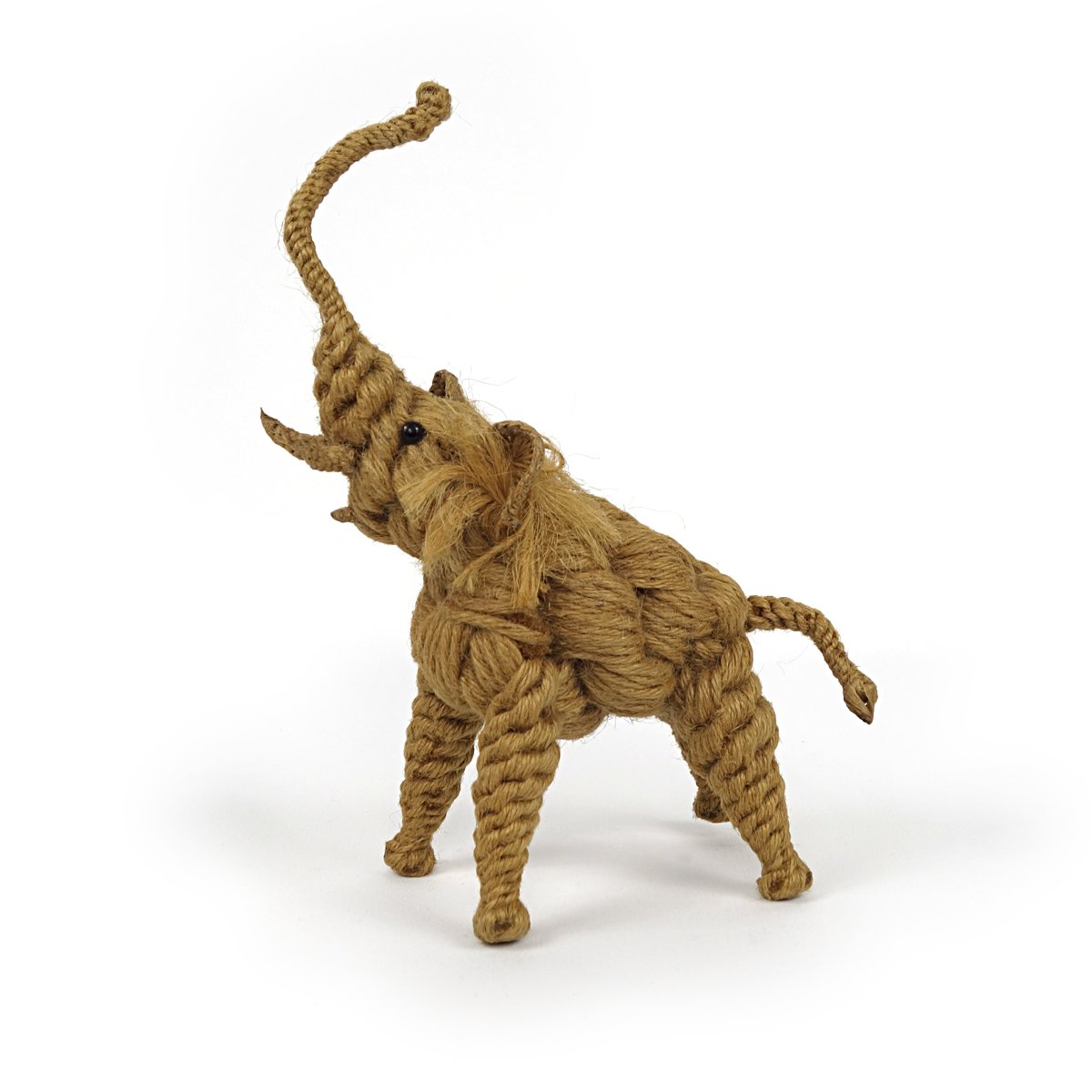 Mid-Century Modern Movable Elephant in Rope and Iron Wire by Jørgen ...