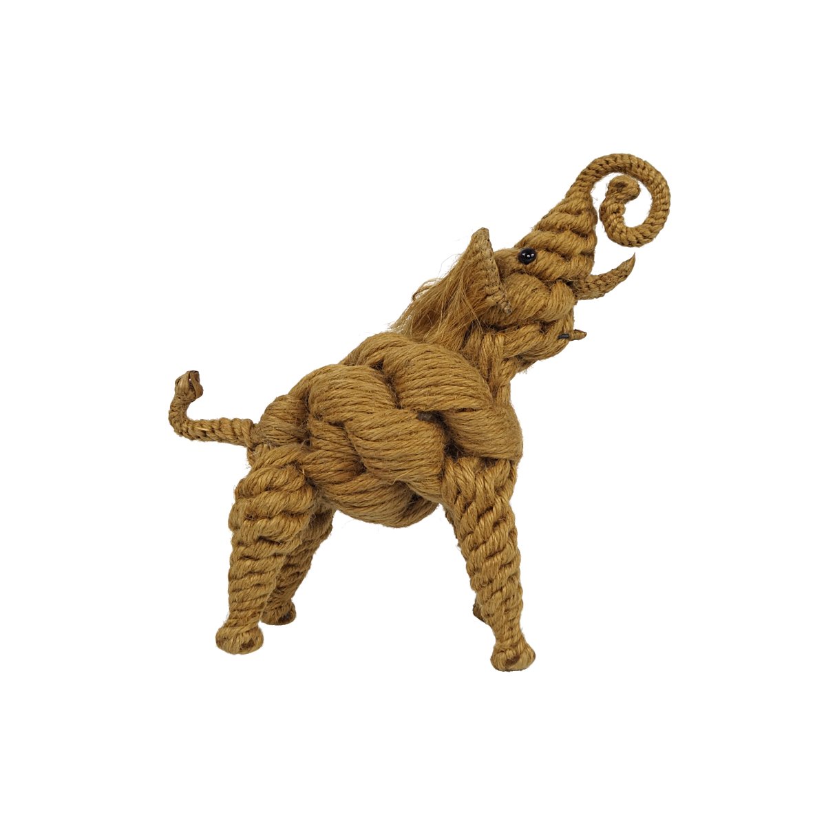 Mid-Century Modern Movable Elephant in Rope and Iron Wire by Jørgen ...