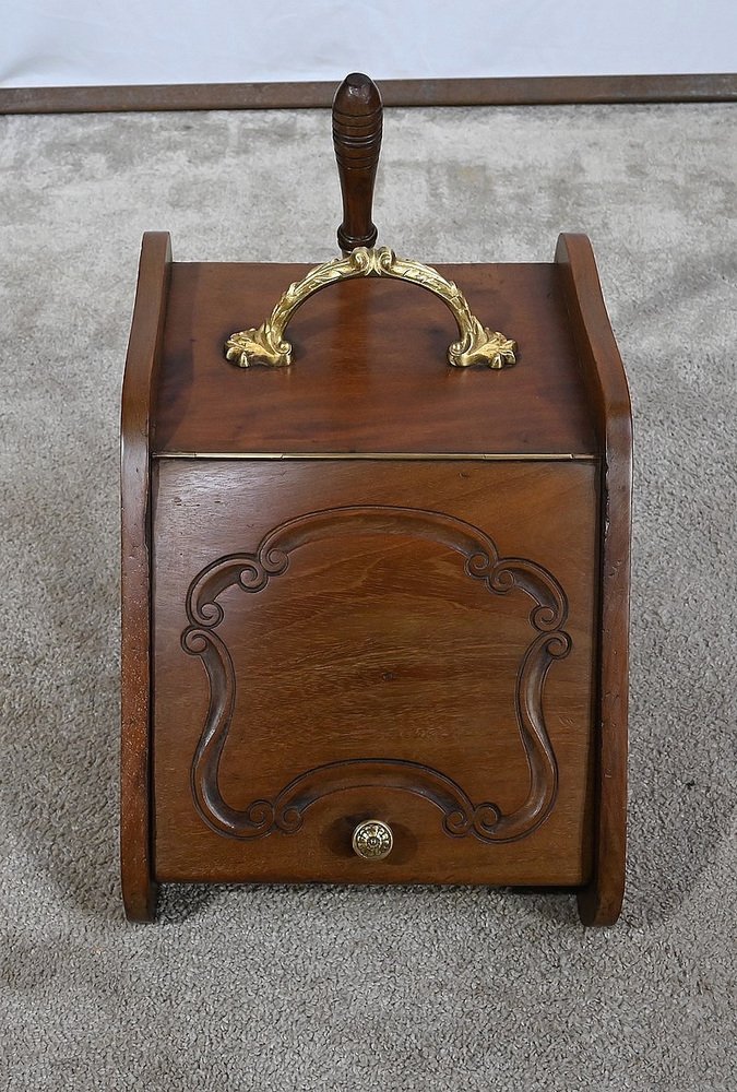 End of 19th Century Mahogany Charcoal Box, England for sale at Pamono