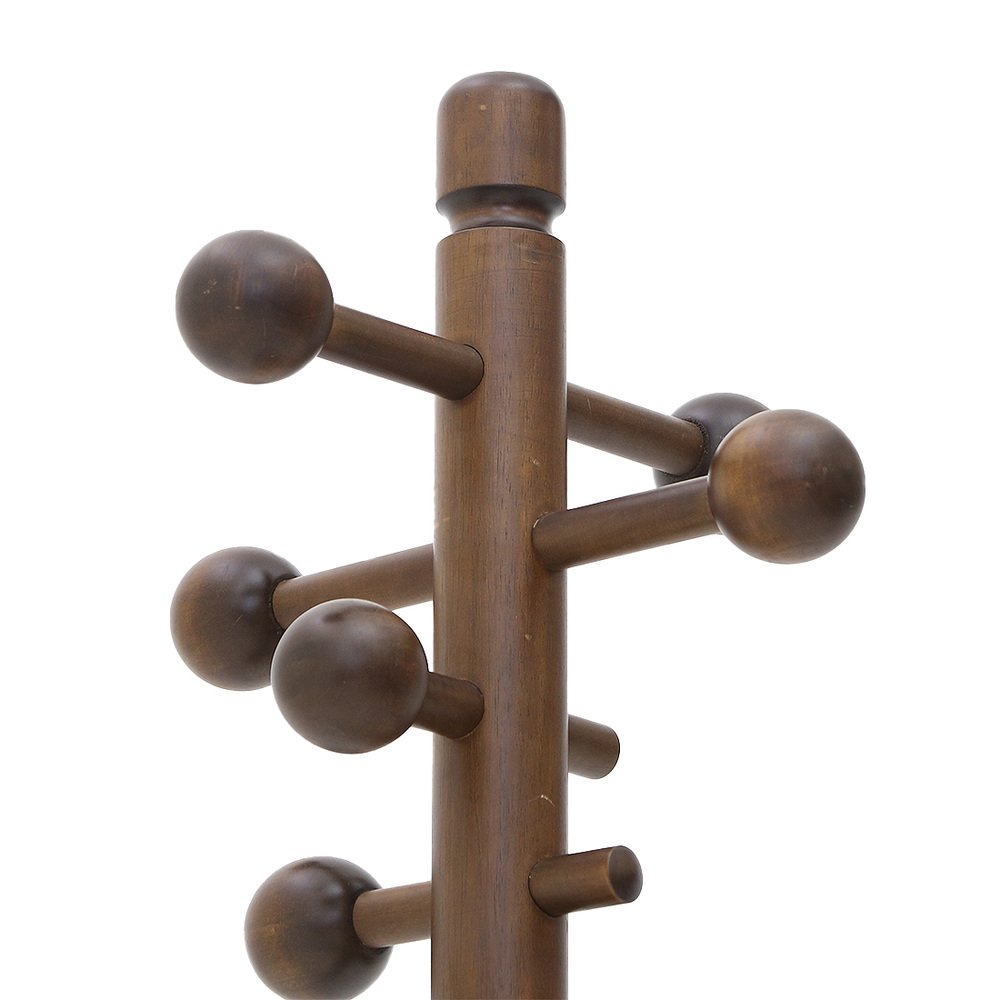 Wooden Column Coat Hanger, 1960s for sale at Pamono