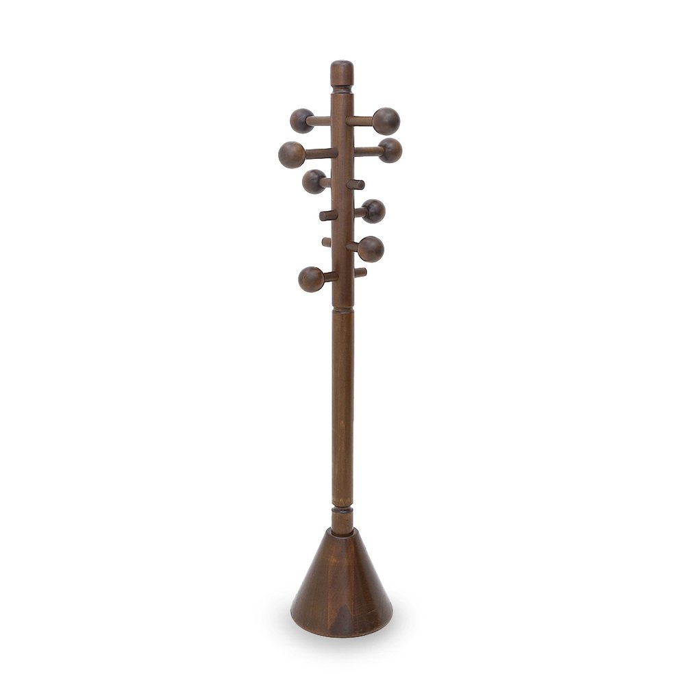 Wooden Column Coat Hanger, 1960s for sale at Pamono
