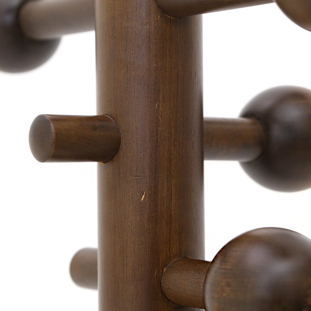 Wooden Column Coat Hanger, 1960s for sale at Pamono