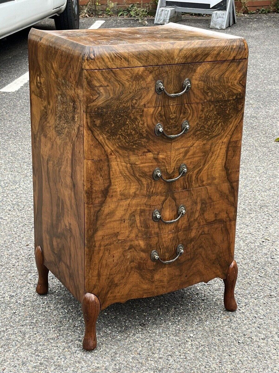 Art Deco Walnut Chest of drawers from Maurice Adams of London for sale ...