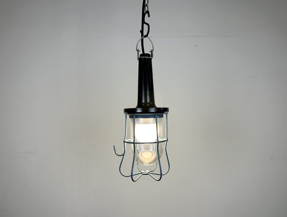 Vintage Industrial Bakelite Hanging Work Light, 1960s for sale at Pamono