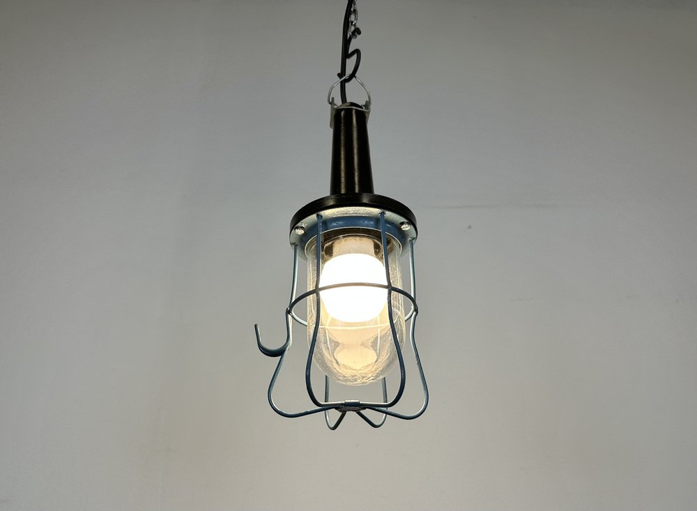 Vintage Industrial Bakelite Hanging Work Light, 1960s for sale at Pamono