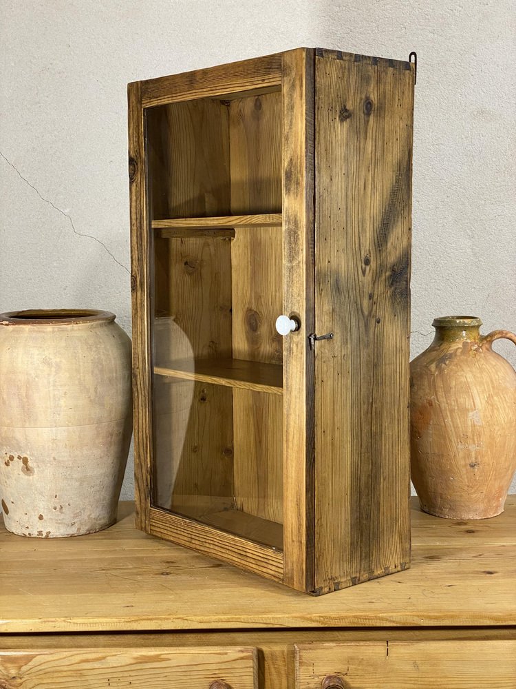 Vintage Display Case in Pine for sale at Pamono
